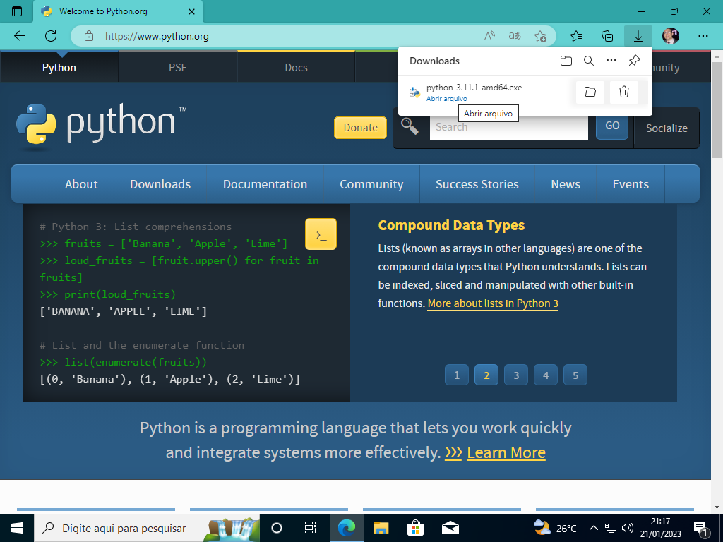 Introdução ao Python - Instalação - Carlos Delfino
